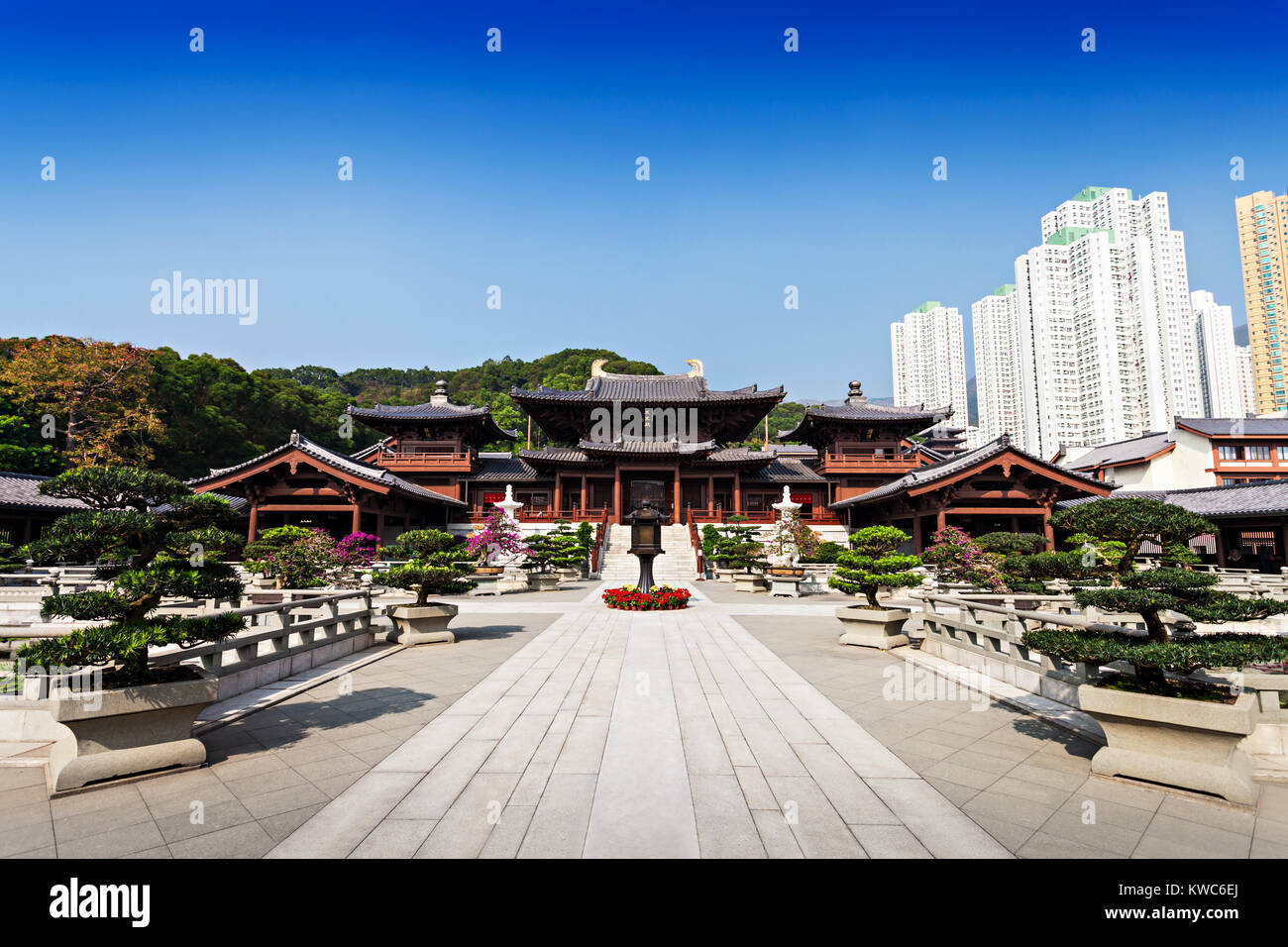 Pagoda at Nan Lian Garden, Chi Lin Nunnery, Hong Kong Stock Photo - Alamy