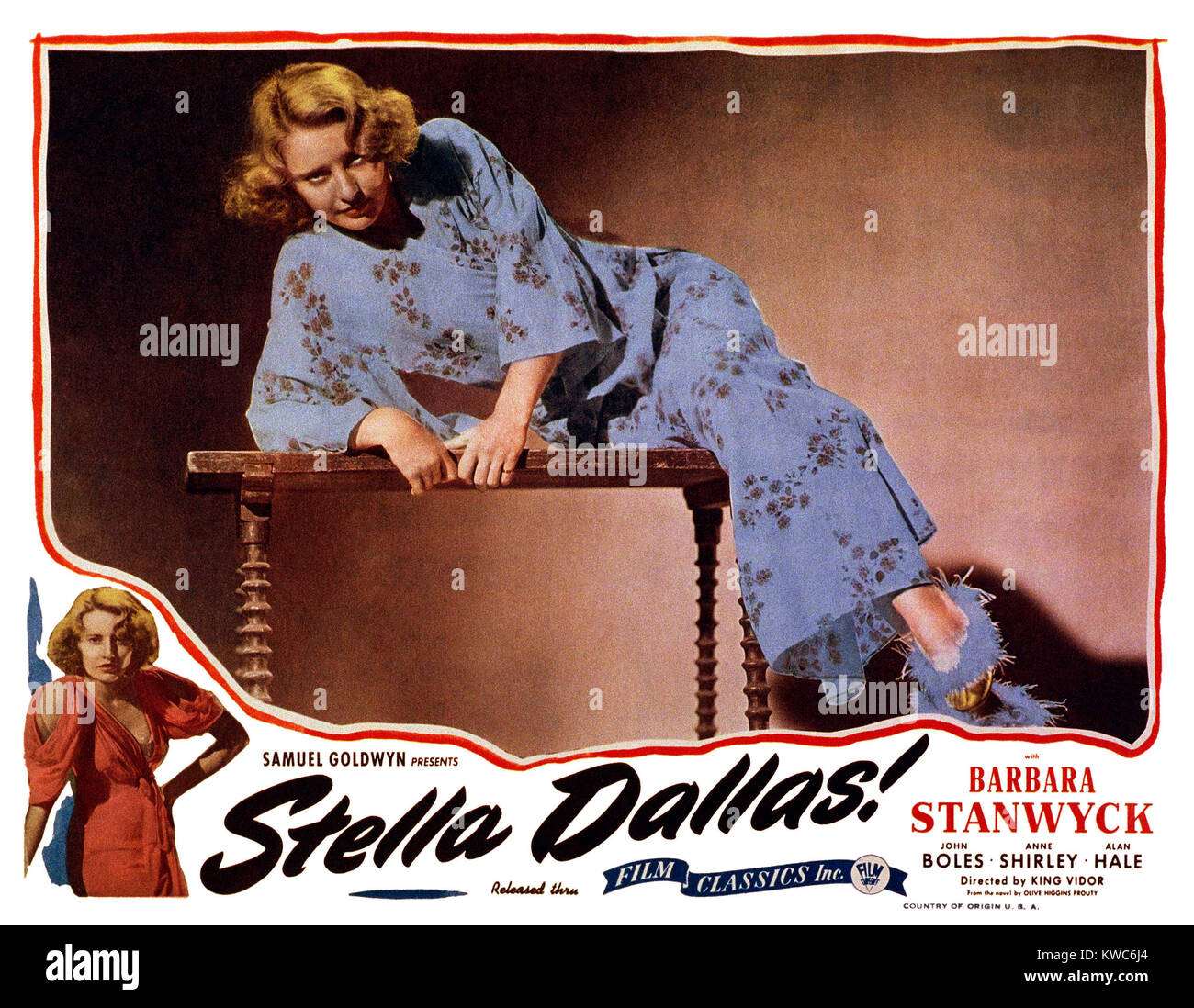 STELLA DALLAS, US lobbycard, Barbara Stanwyck, 1937 Stock Photo - Alamy