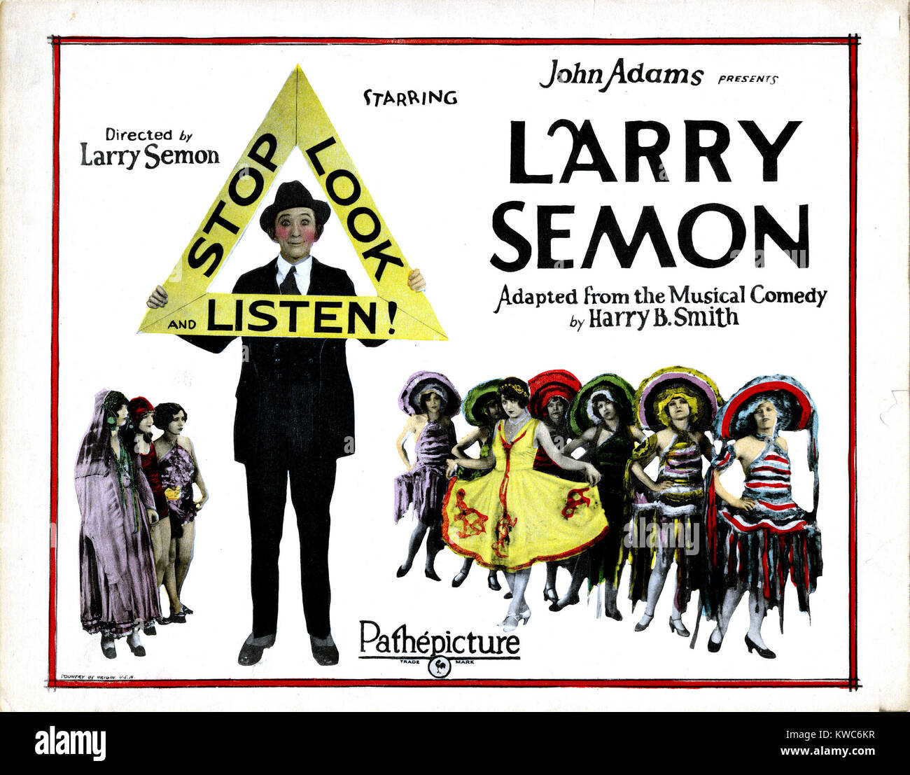 STOP, LOOK AND LISTEN, Larry Semon, 1926 Stock Photo - Alamy