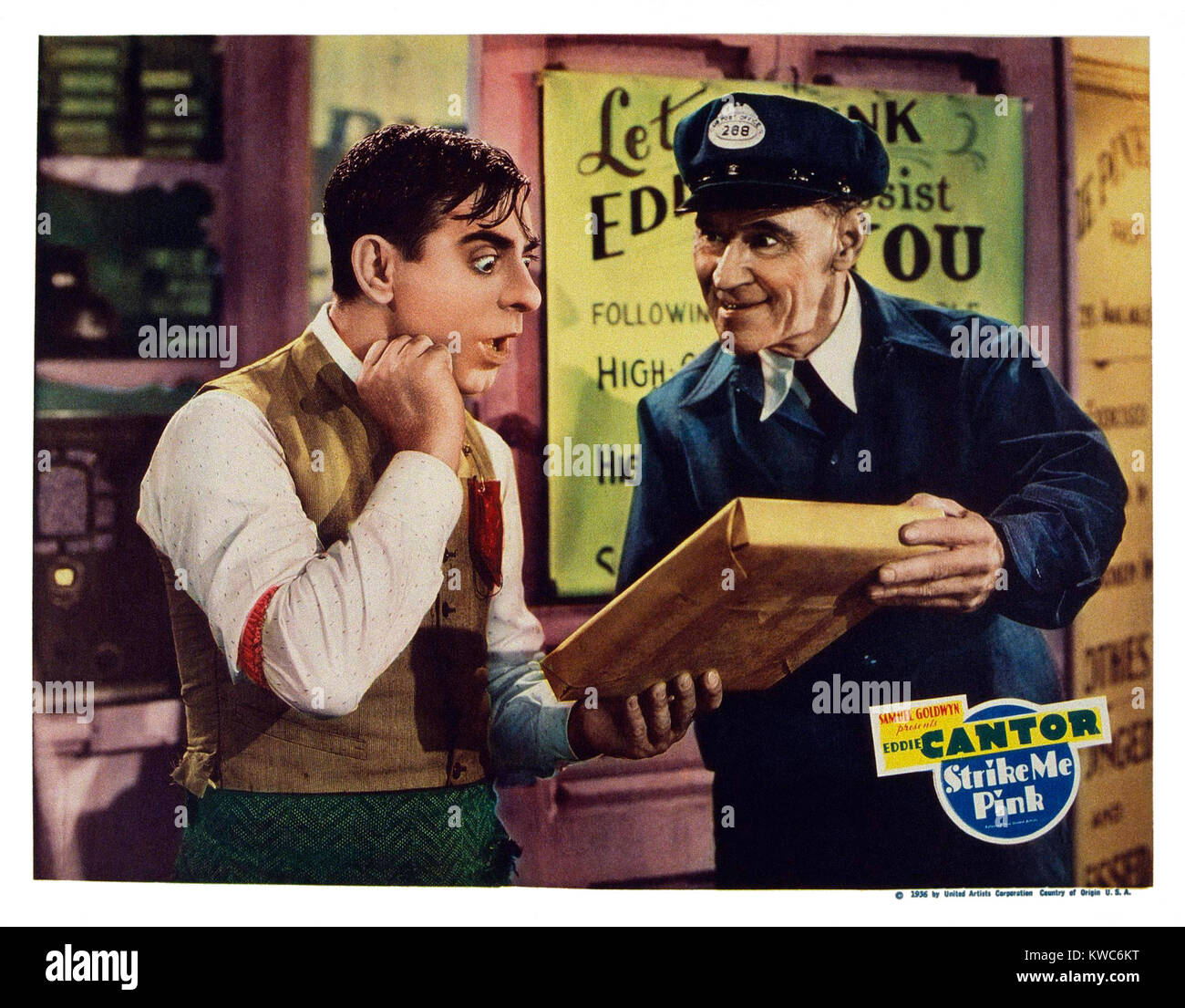 STRIKE ME PINK, US lobbycard, Eddie Cantor (left), 1936 Stock Photo - Alamy