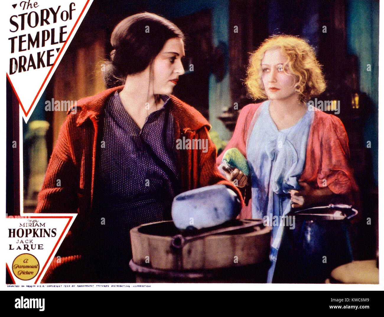 THE STORY OF TEMPLE DRAKE, US lobbycard, from left: Florence Eldridge ...