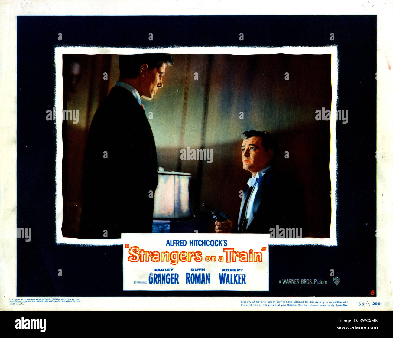 STRANGERS ON A TRAIN, Farley Granger, Robert Walker, 1951, poster art ...