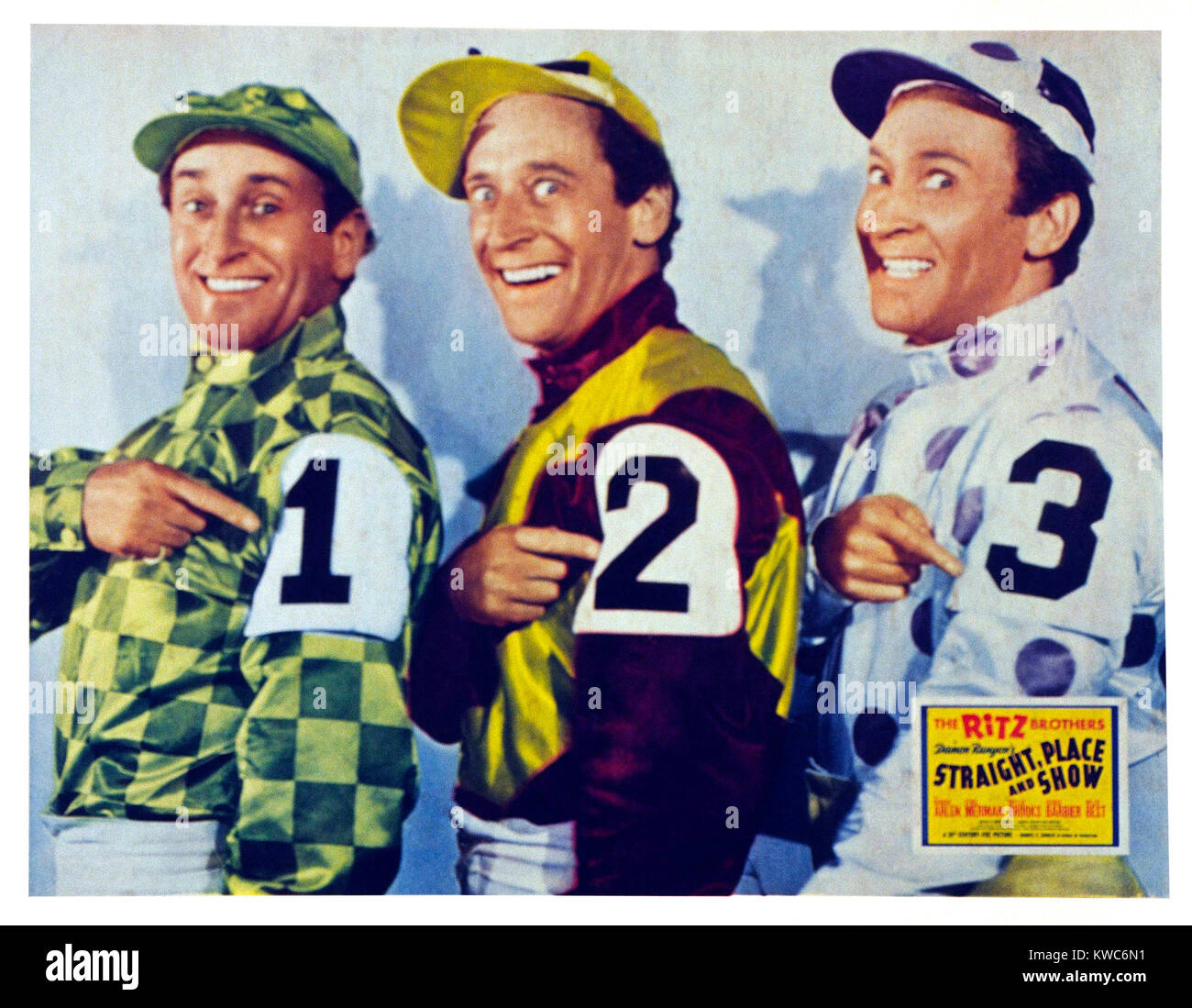 STRAIT, PLACE AND SHOW, from left: Jimmy Ritz, Al Ritz, Harry Ritz ...