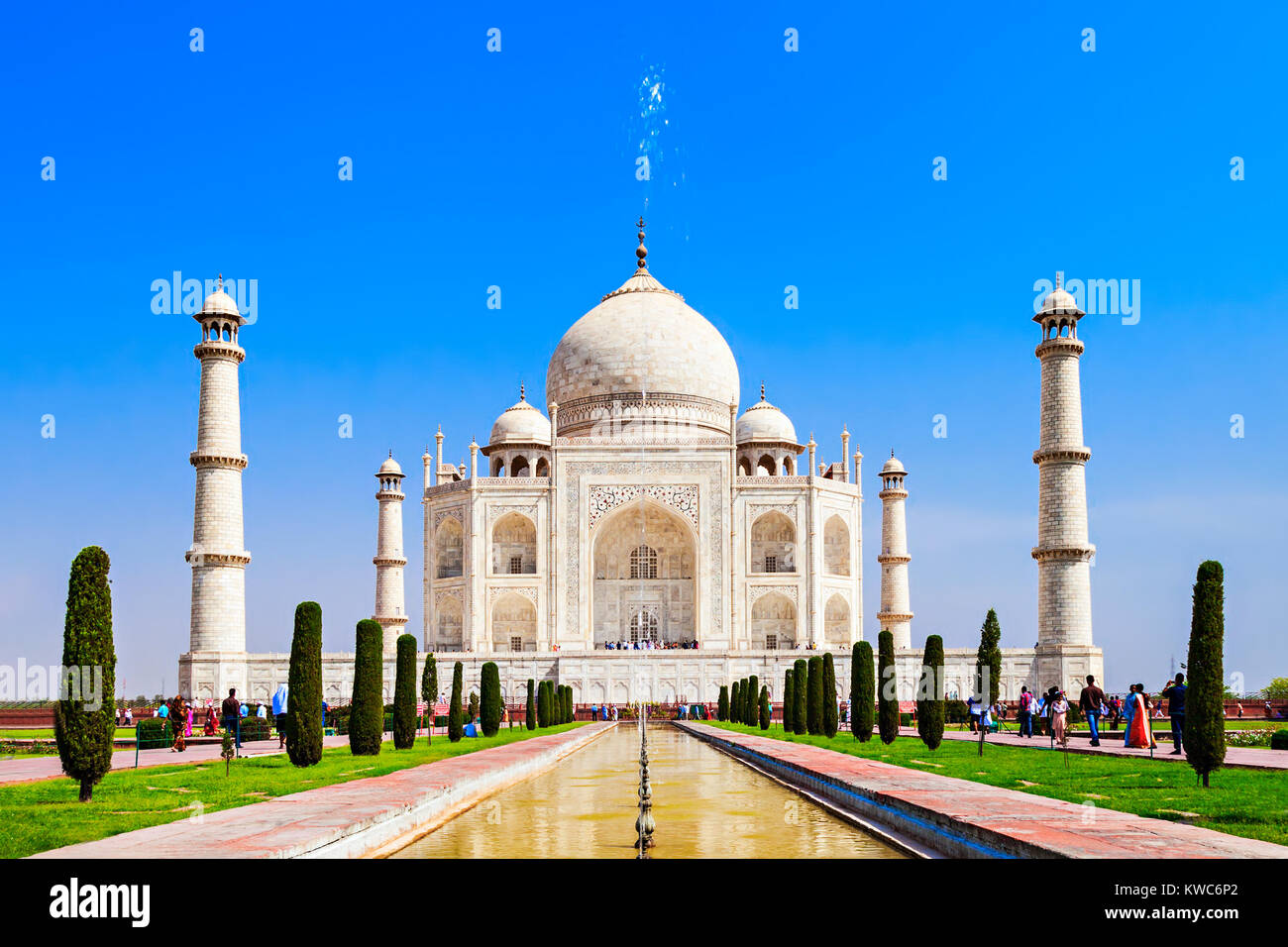 The Taj Mahal is a white marble mausoleum located in the Indian city of ...