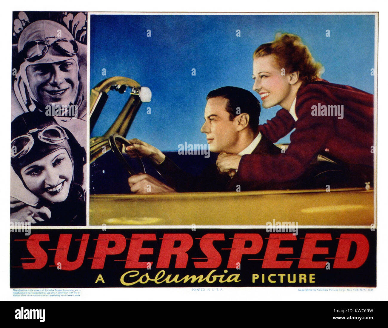 SUPER-SPEED, (aka SUPERSPEED), US lobbycard, from left: Norman Foster ...