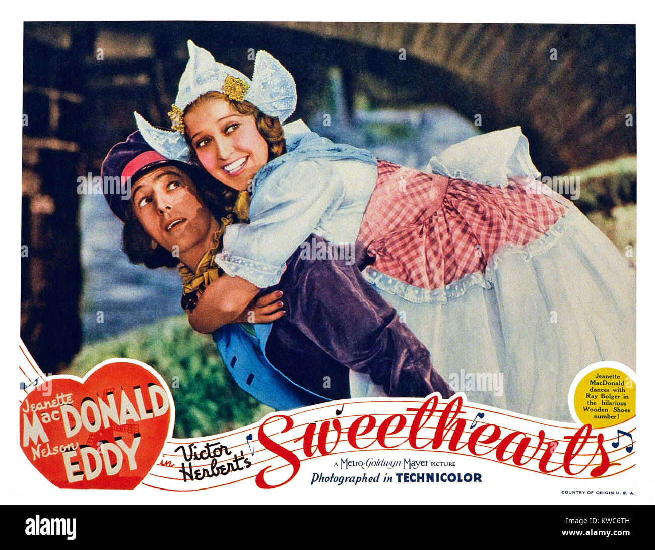 SWEETHEARTS, US lobbycard, from left: Ray Bolger, Jeanette MacDonald ...