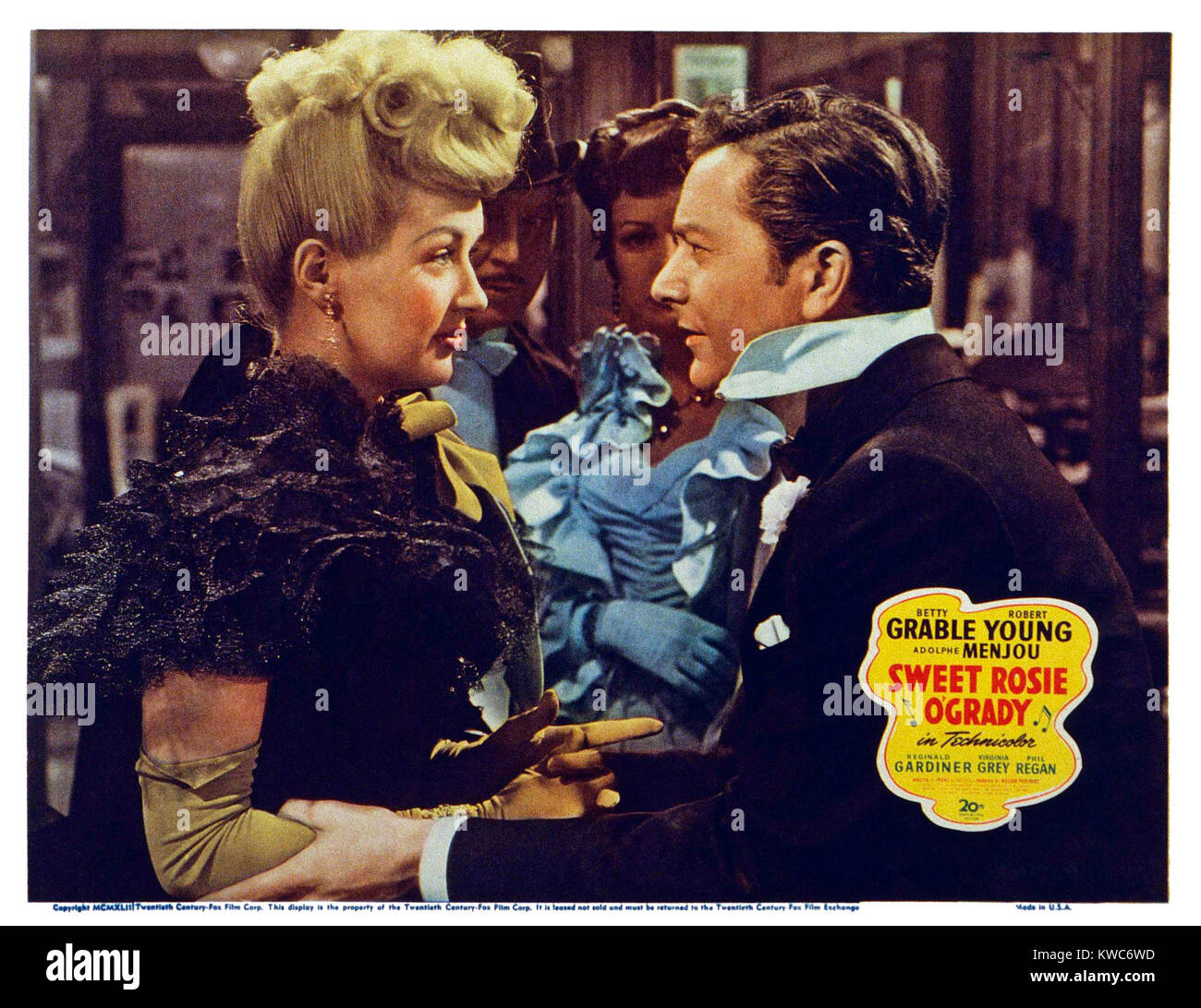 SWEET ROSIE O'GRADY, US lobbycard, from left: Betty Grable, Robert Young, 1943, TM & Copyright ...