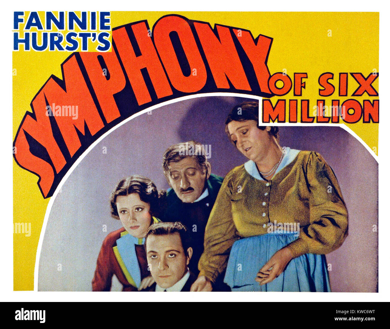 SYMPHONY OF SIX MILLION, Us Lobbycard, from left: Irene Dunne, Ricardo ...