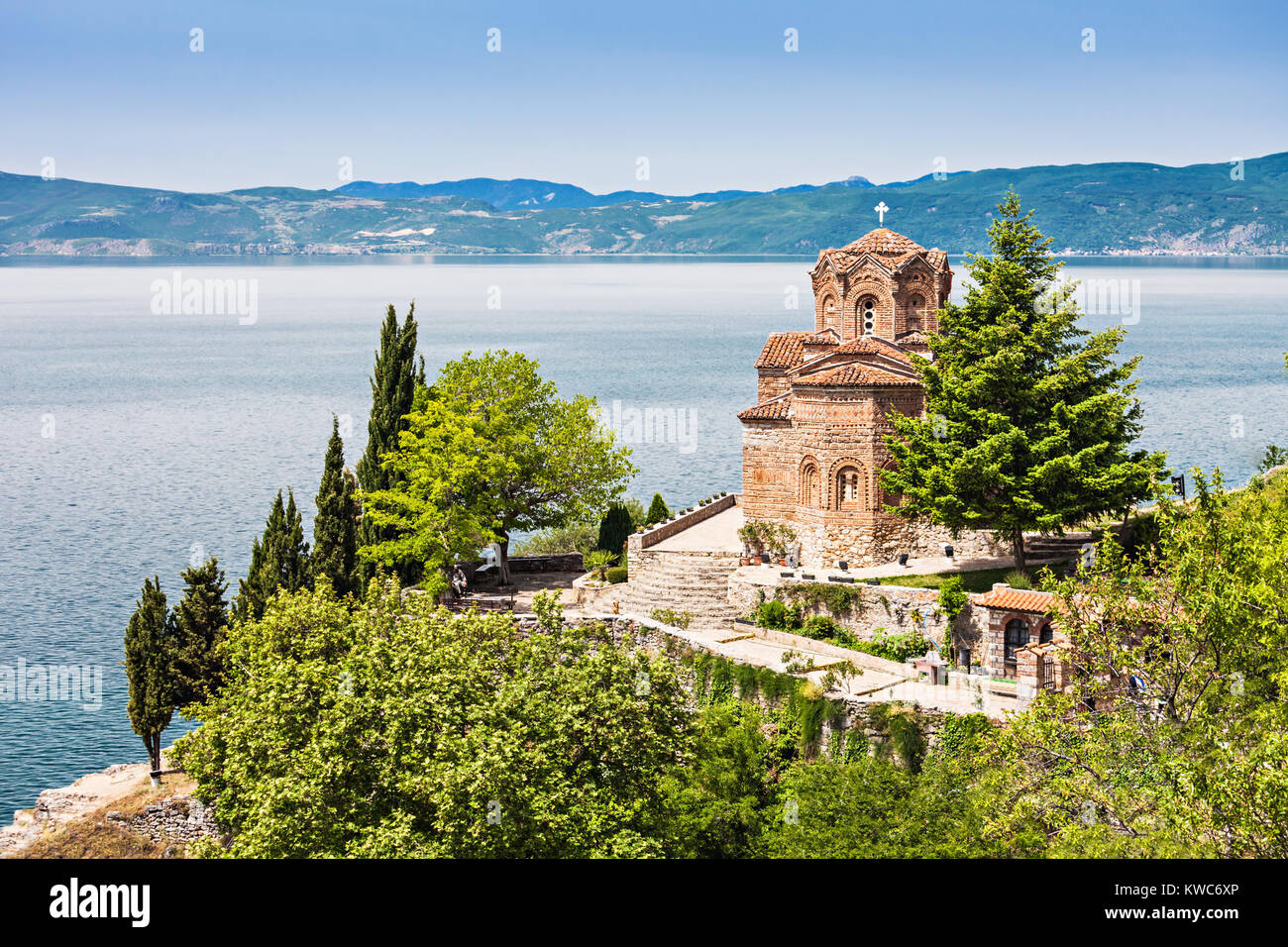 Saint John Monastery in old town, Ohrid, Macedonia Stock Photo - Alamy