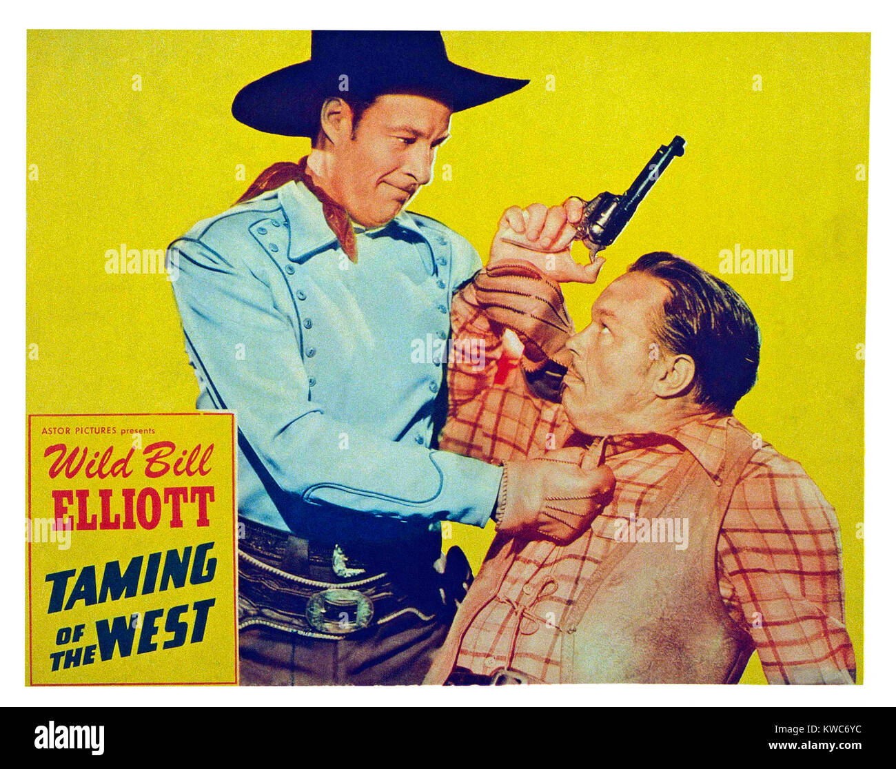 TAMING OF THE WEST, US lobbycard, from left: Bill Elliott, Dick Curtis, 1939 Stock Photo - Alamy