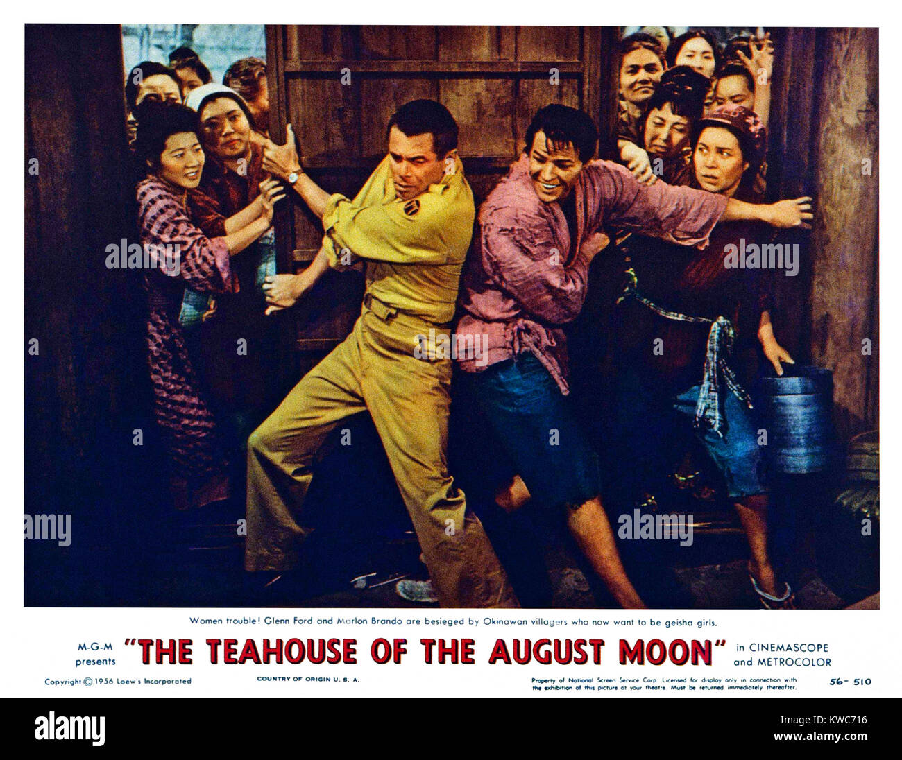 THE TEAHOUSE OF THE AUGUST MOON, US lobbycard, front from left: Glenn ...