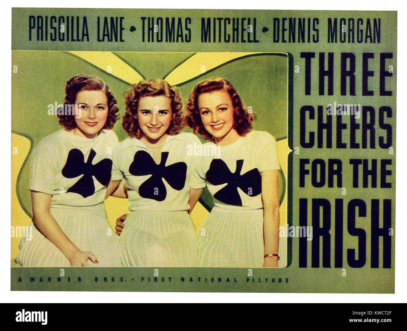 THREE CHEERS FOR THE IRISH, (aka 3 CHEERS FOR THE IRISH), US lobbycard ...