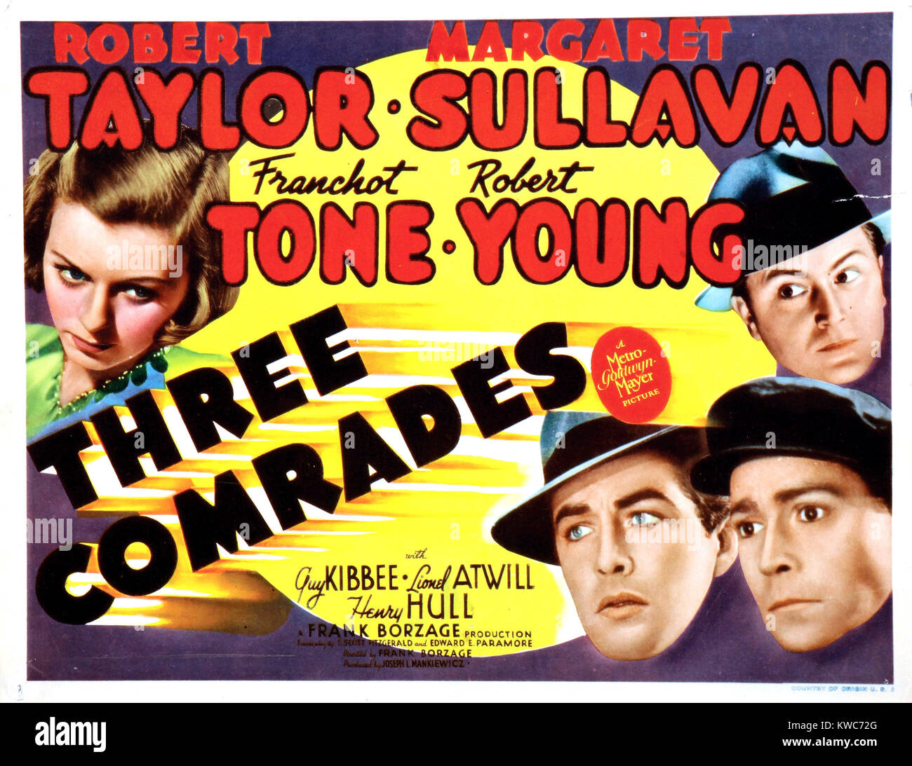 THREE COMRADES, Margaret Sullavan, Robert Taylor, Franchot Tone, Robert ...