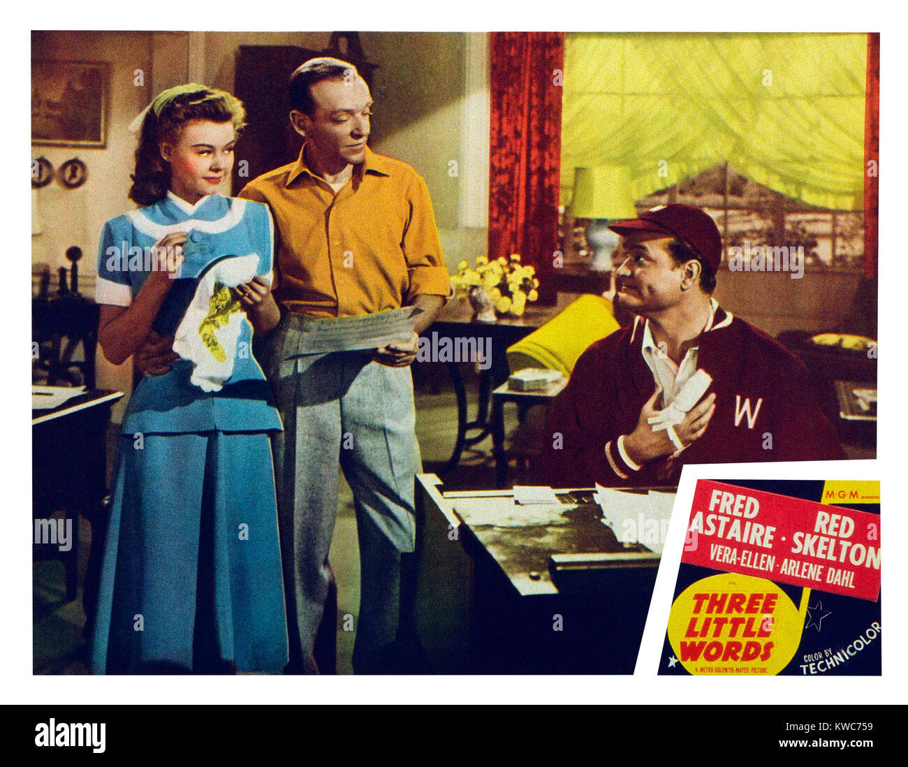 THREE LITTLE WORDS, US lobbycard, from left: Vera-Ellen, Fred Astaire ...