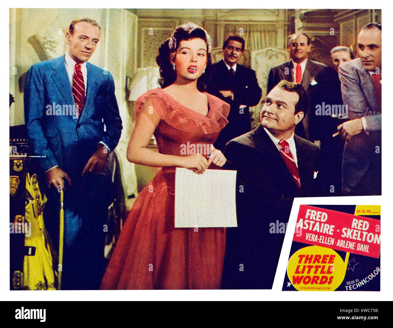 THREE LITTLE WORDS, US lobbycard, from left: Fred Astaire, Gloria ...