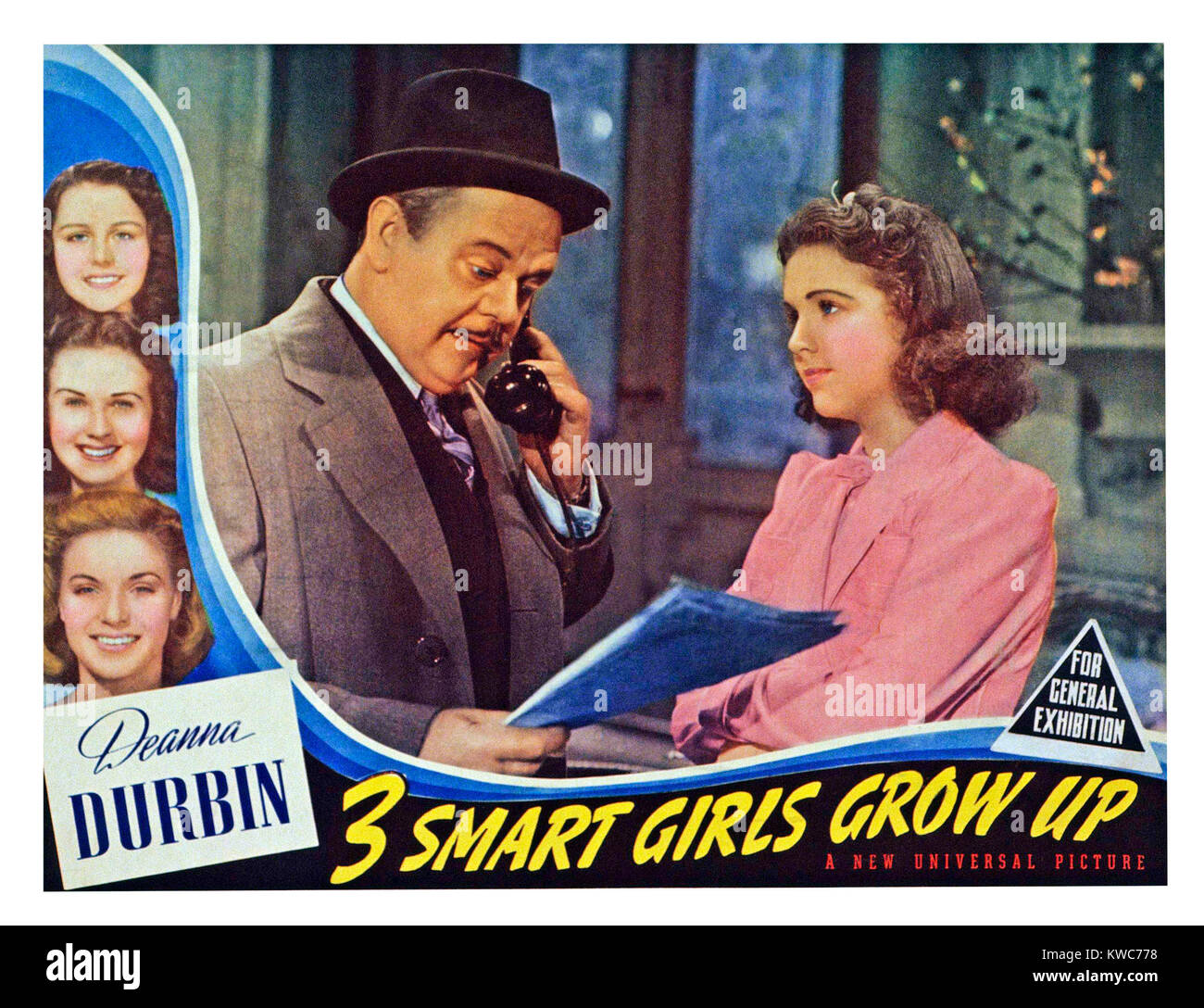 THREE SMART GIRLS GROW UP, US lobbycard, from left: Charles Winninger ...