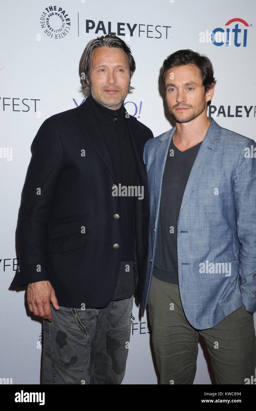 NEW YORK, NY - OCTOBER 18: Mads Mikkelsen, Hugh Dancy attends the 2nd Annual Paleyfest New York ...