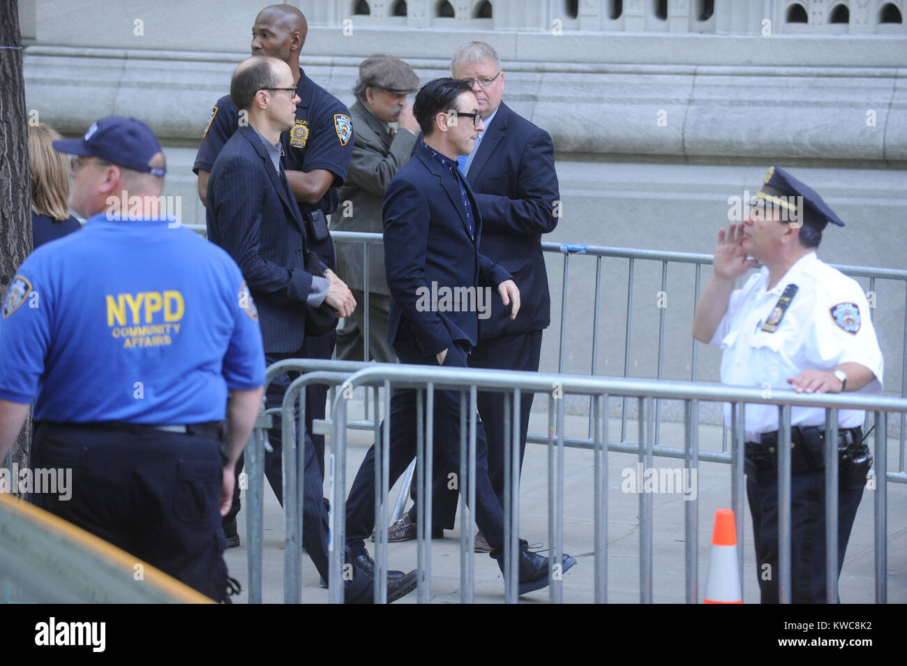 NEW YORK, NY - SEPTEMBER 07: Alan Cumming; Grant Shaffer attend the ...
