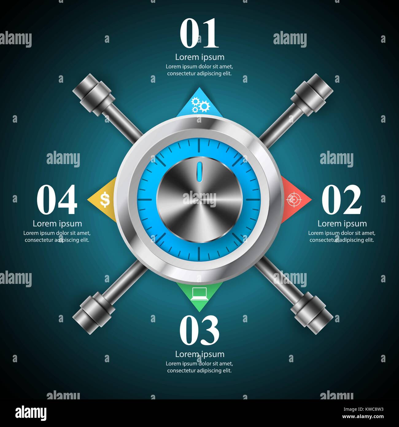 Key, lock, safe icon. Business infographic Stock Vector Image & Art - Alamy