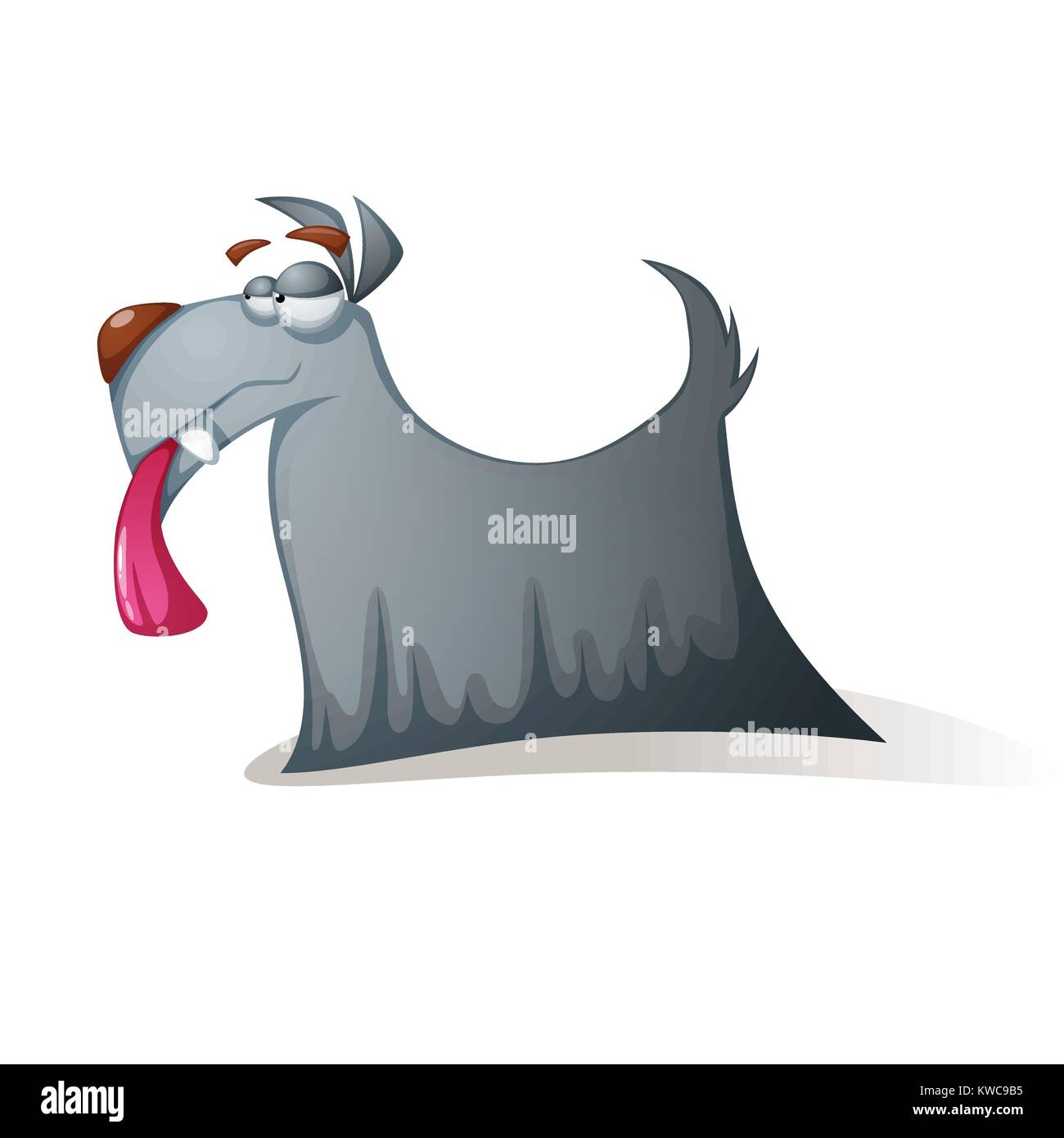 Crazy dog - funny cartoon characters Stock Vector Image & Art - Alamy