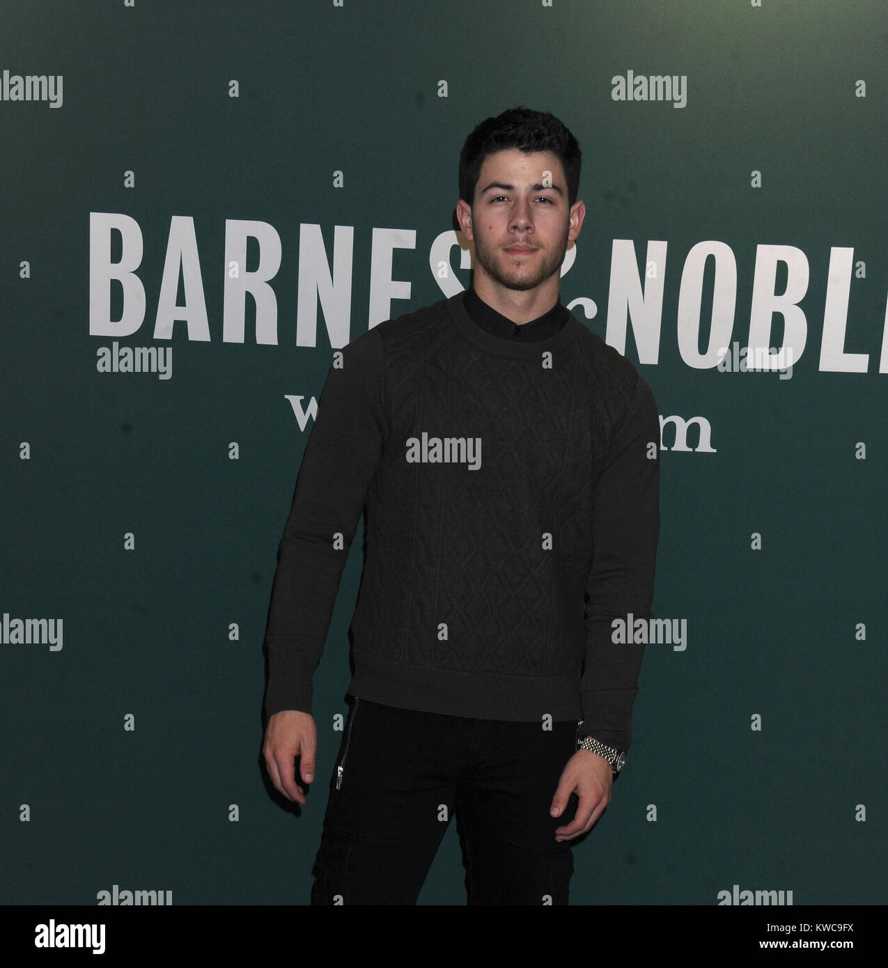 NEW YORK, NY - NOVEMBER 18: Singer Nick Jonas signs copies of his new ...