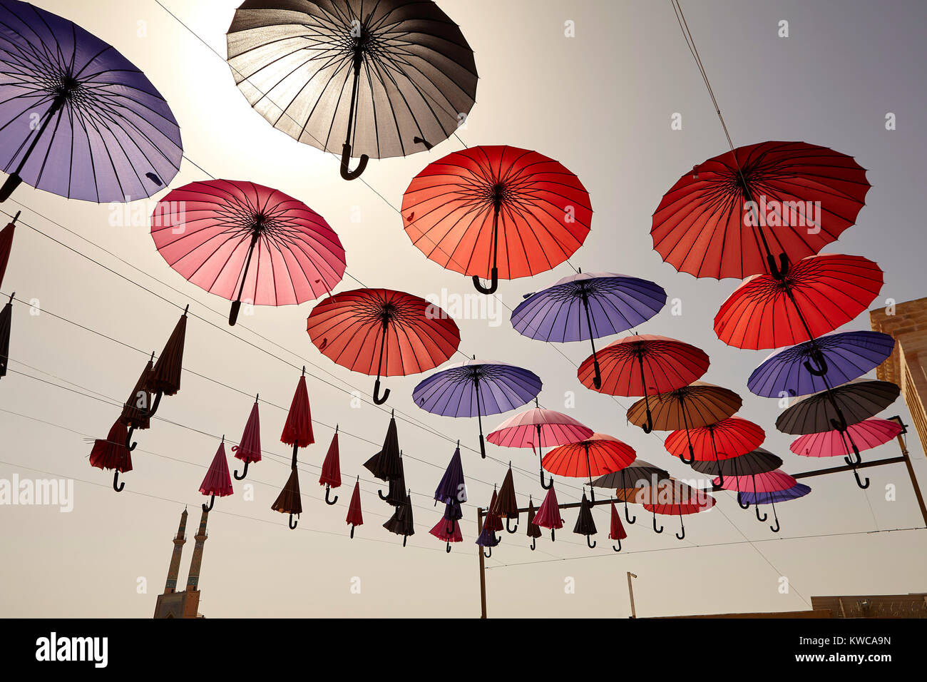 Many colored umbrellas hi-res stock photography and images - Alamy