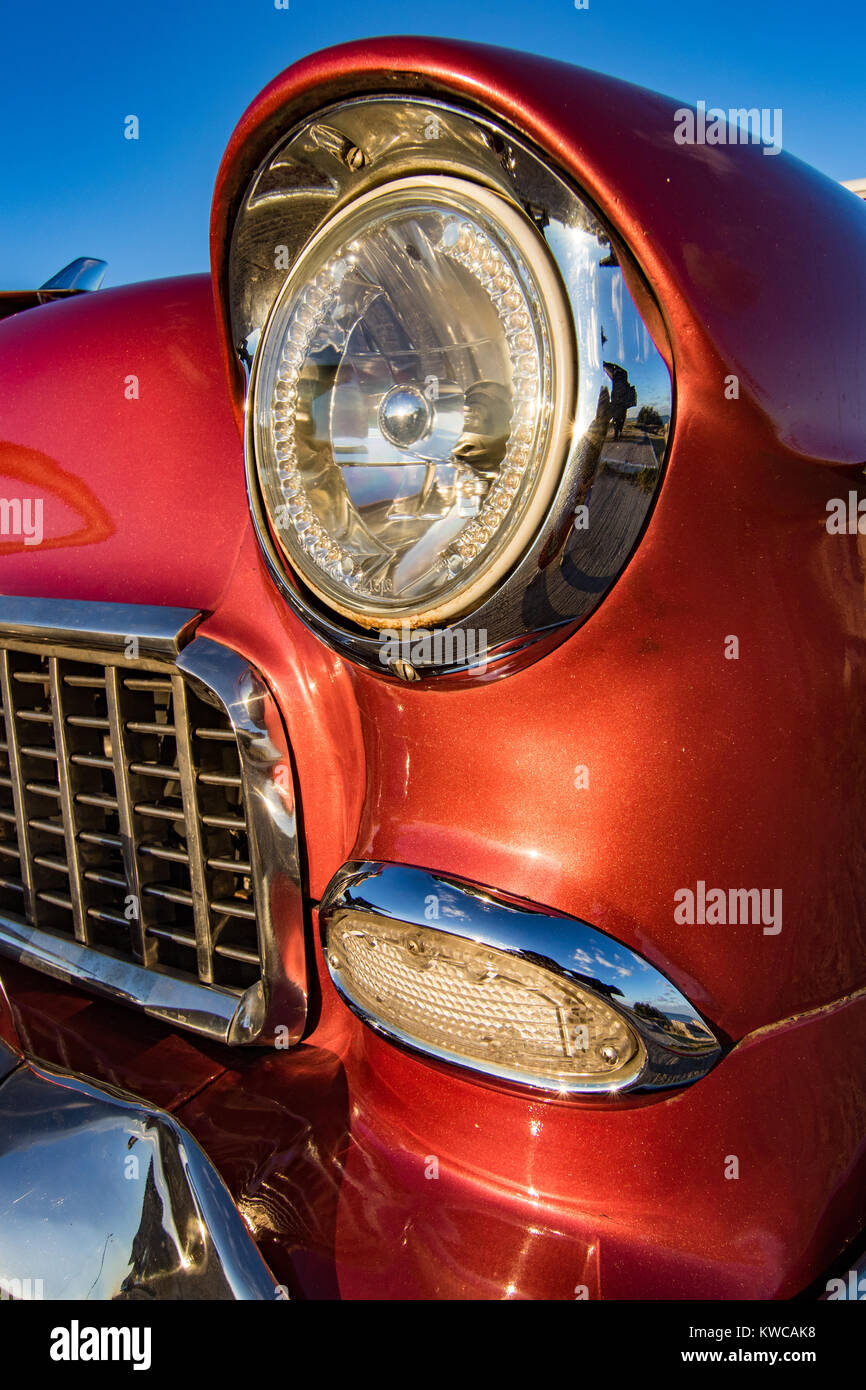 Havana, Cuba, Nov 20, 2017 - Front corner detail of a 1950's Classic ...