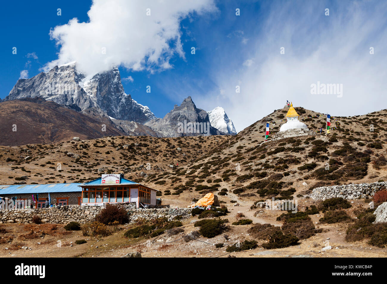 Himalayas, Nepal, Nov 2017 -Dingboche village 4000 m above the sea ...
