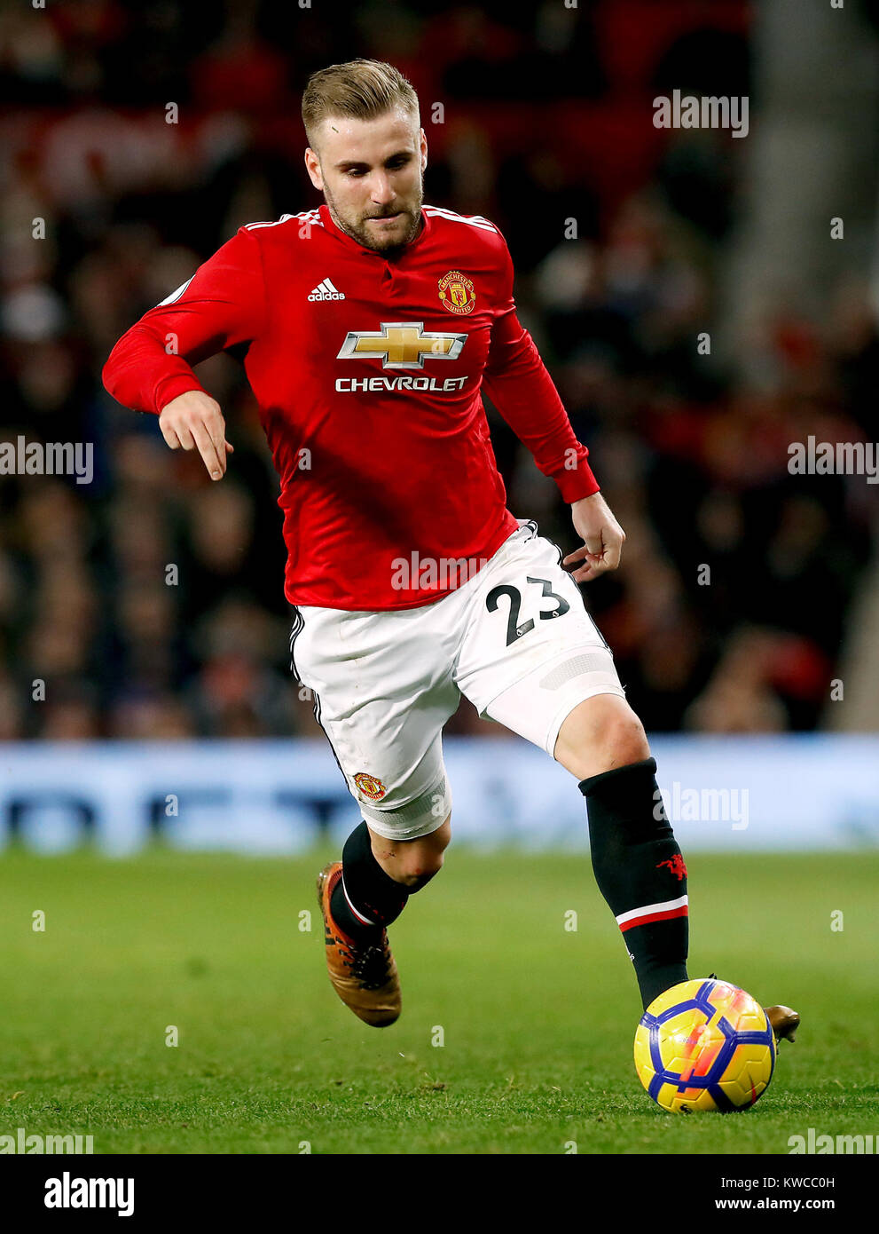 Manchester United's Luke Shaw during the Premier League match at Old ...