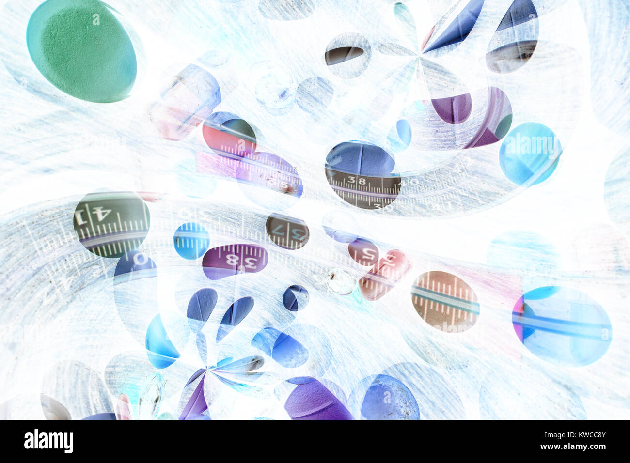 Abstract medication drug background invert multi colors Stock Photo - Alamy