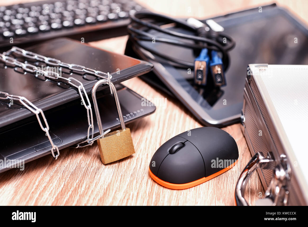 World Day without internet items of computer equipment Stock Photo - Alamy