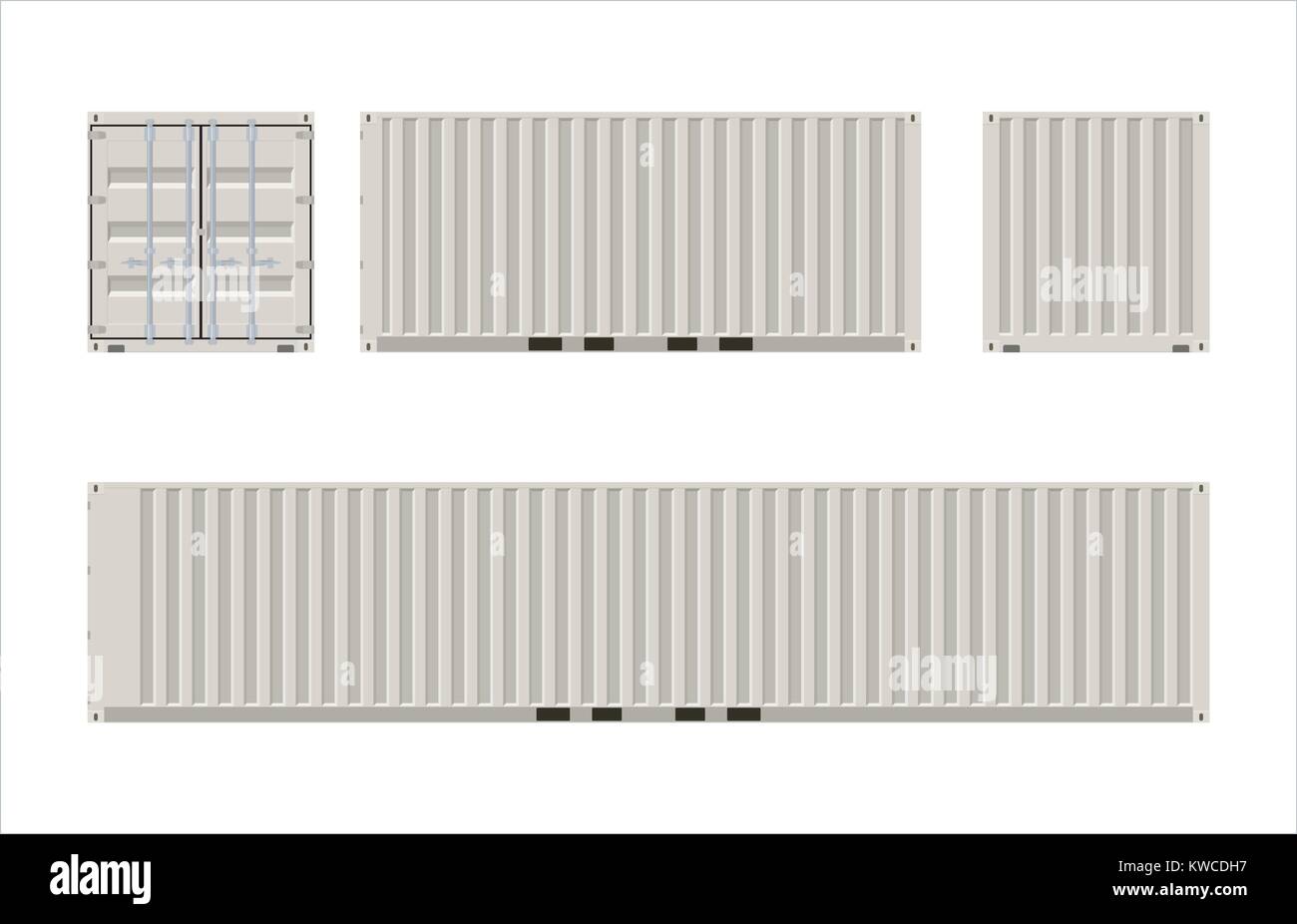 Iso shipping container Stock Vector Images - Alamy