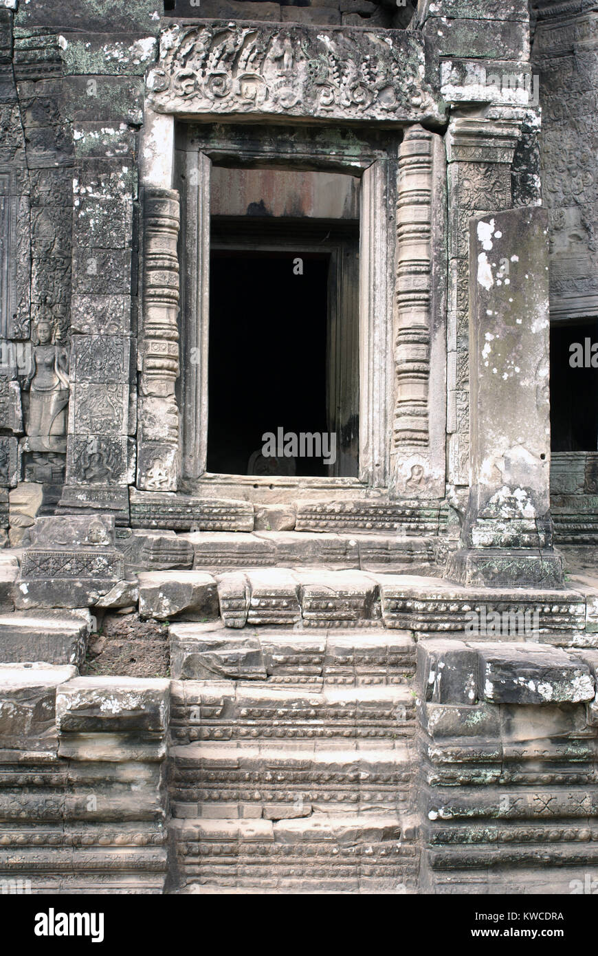 Door of the temple, Angkor, Cambodia Stock Photo - Alamy