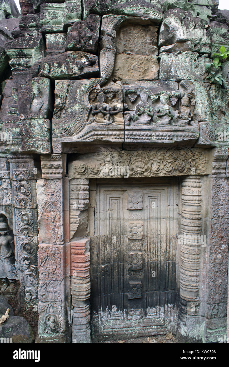 Stone door of temple, Angkor, Cambodia Stock Photo - Alamy