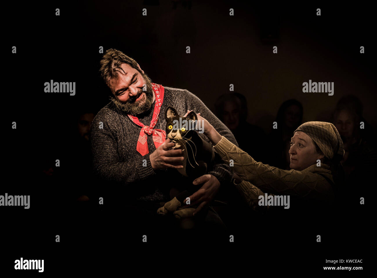 A performance of The Mousehole Cat in Mousehole Cornwall. Cousin Jacks ...