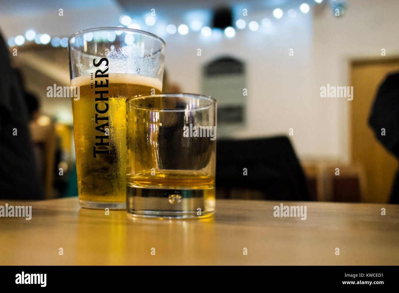 Thatchers cider pint hi-res stock photography and images - Alamy