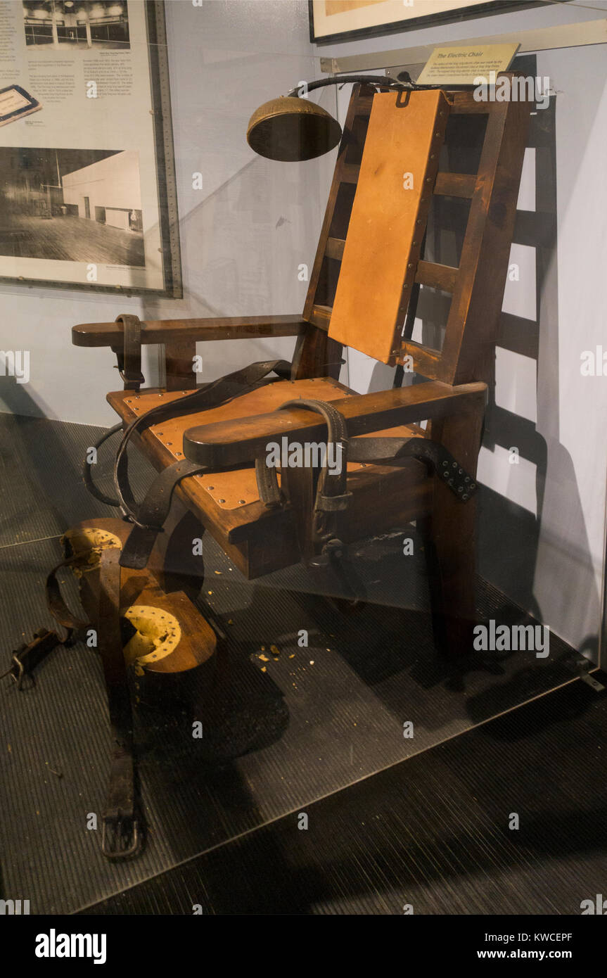 The electric chair at sing sing prison hi-res stock photography and ...