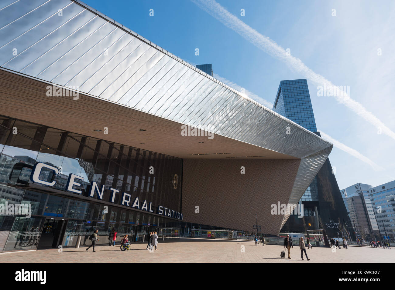 Rotterdam, Netherlands - Apr 1, 2016 : Rotterdam Centraal railway ...