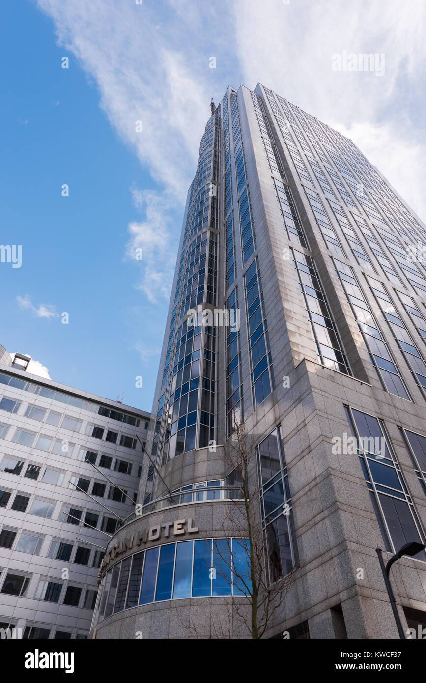 Rotterdam, Netherlands - March 29, 2016 : Manhattan Hotel building ...
