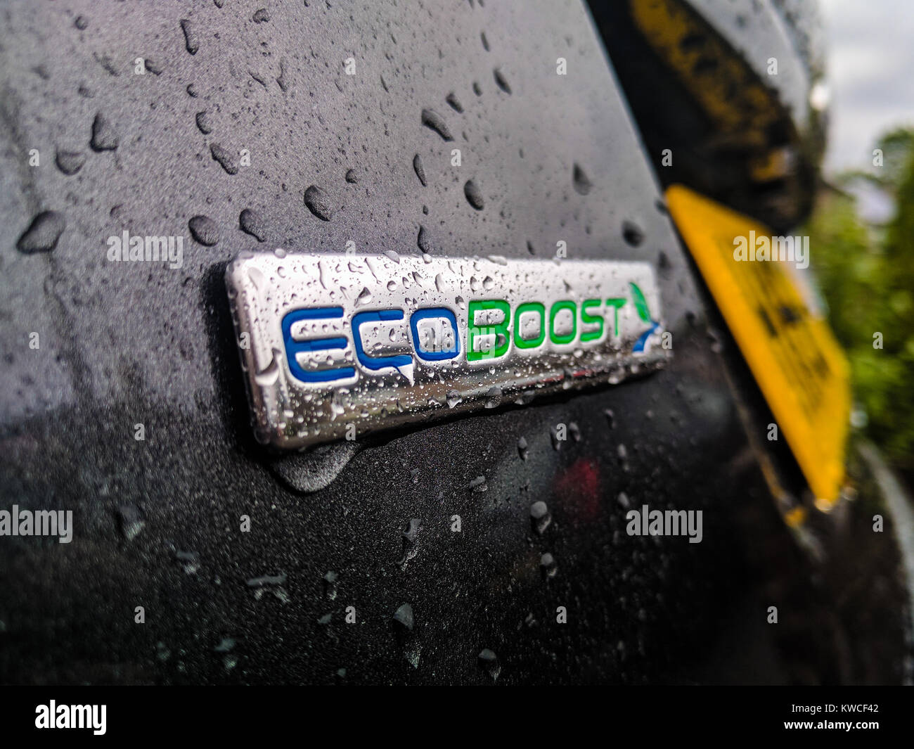 Ford Ecoboost Badge Stock Photo - Alamy
