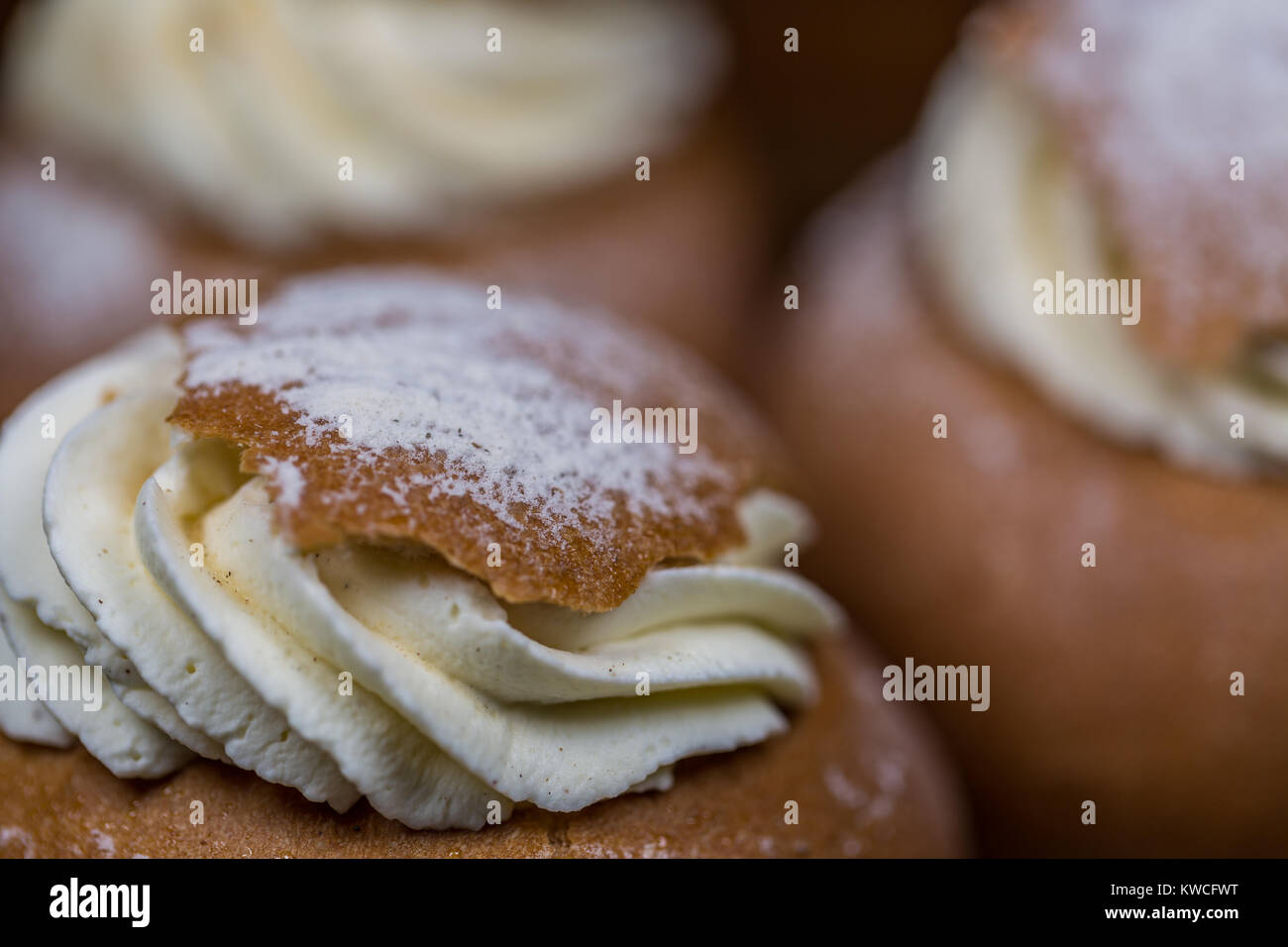 Semla Cakes.Close-Up,Selective Focus Stock Photo - Alamy