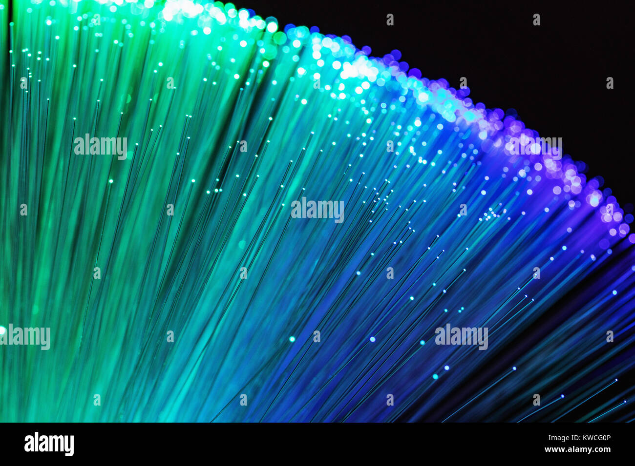 color fiber optical background on black, Fiber optics lights abstract ...