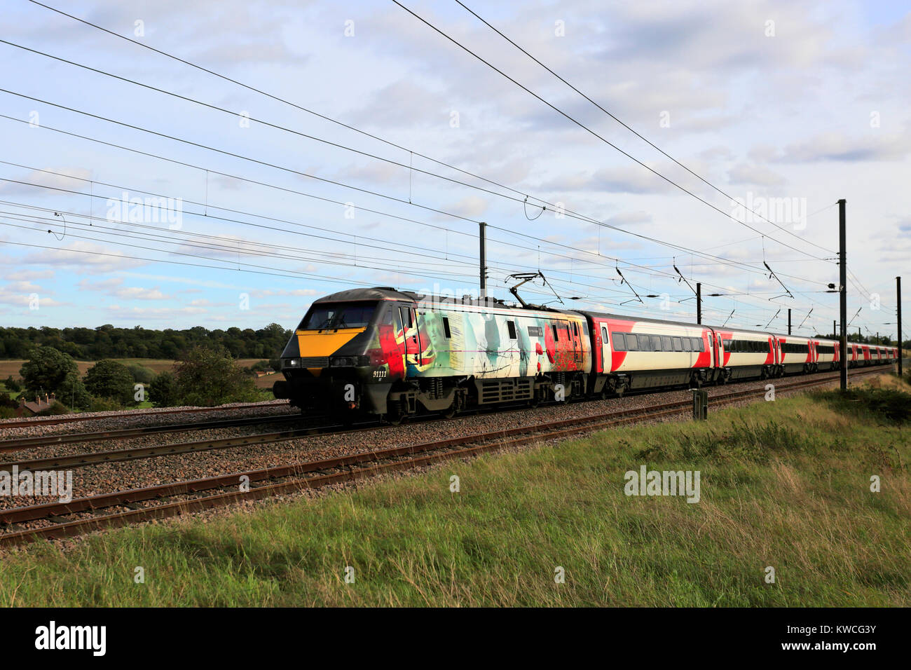 91111 The Fallen, Virgin Trains operating company, 91 class High Speed ...