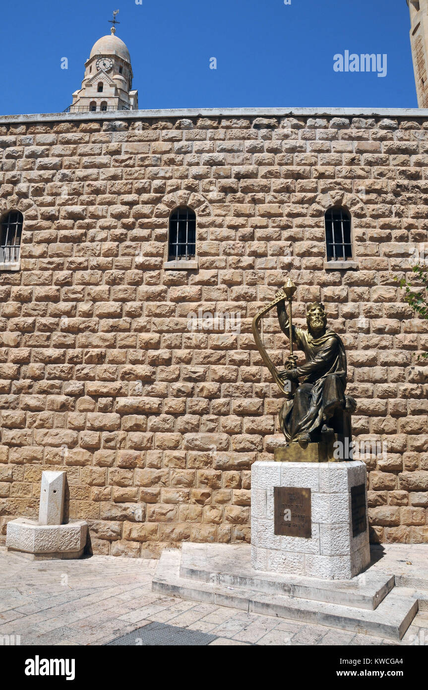 Israel jerusalem statue king david hi-res stock photography and images ...