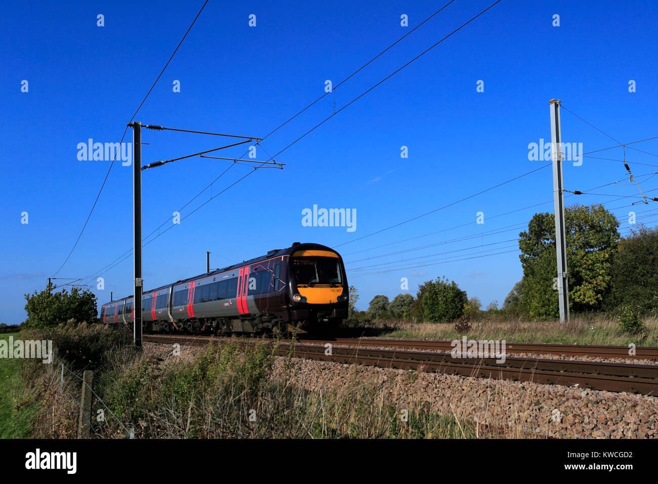 C2C, Cross Country Turbostar 170397 East Coast Main Line Railway ...