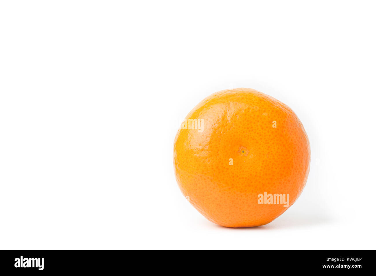 Ripe orange isolated on a white background Stock Photo - Alamy