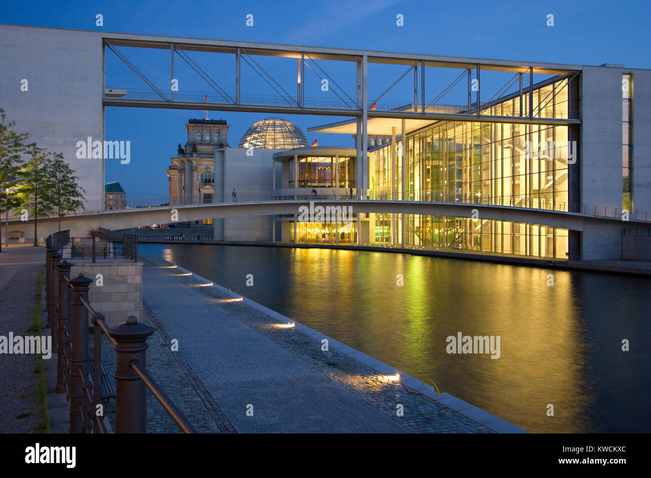 Government and administration area with Reichstag (background) and ...