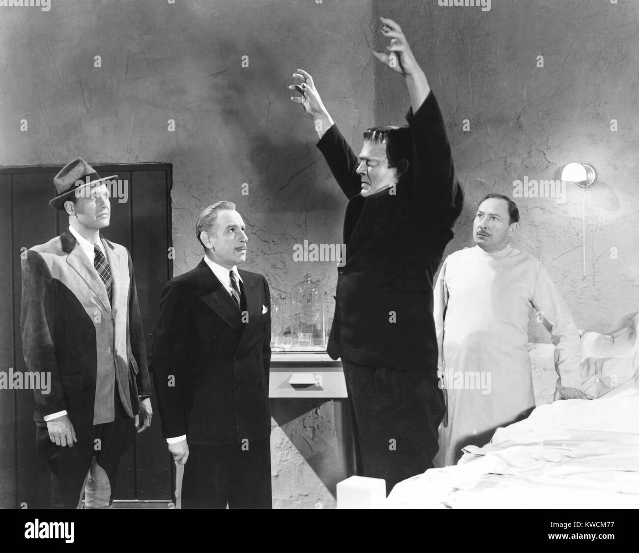THE GHOST OF FRANKENSTEIN, from left: Ralph Bellamy, Lionel Atwill, Lon ...
