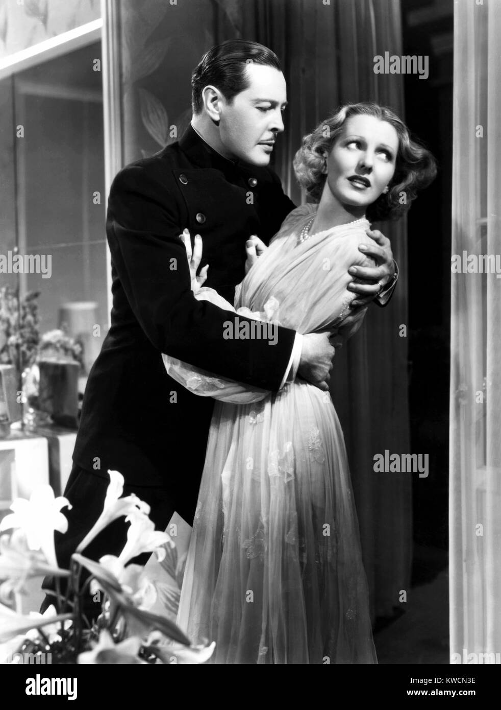 HISTORY IS MADE AT NIGHT, from left, Ivan Lebedeff, Jean Arthur, 1937 ...