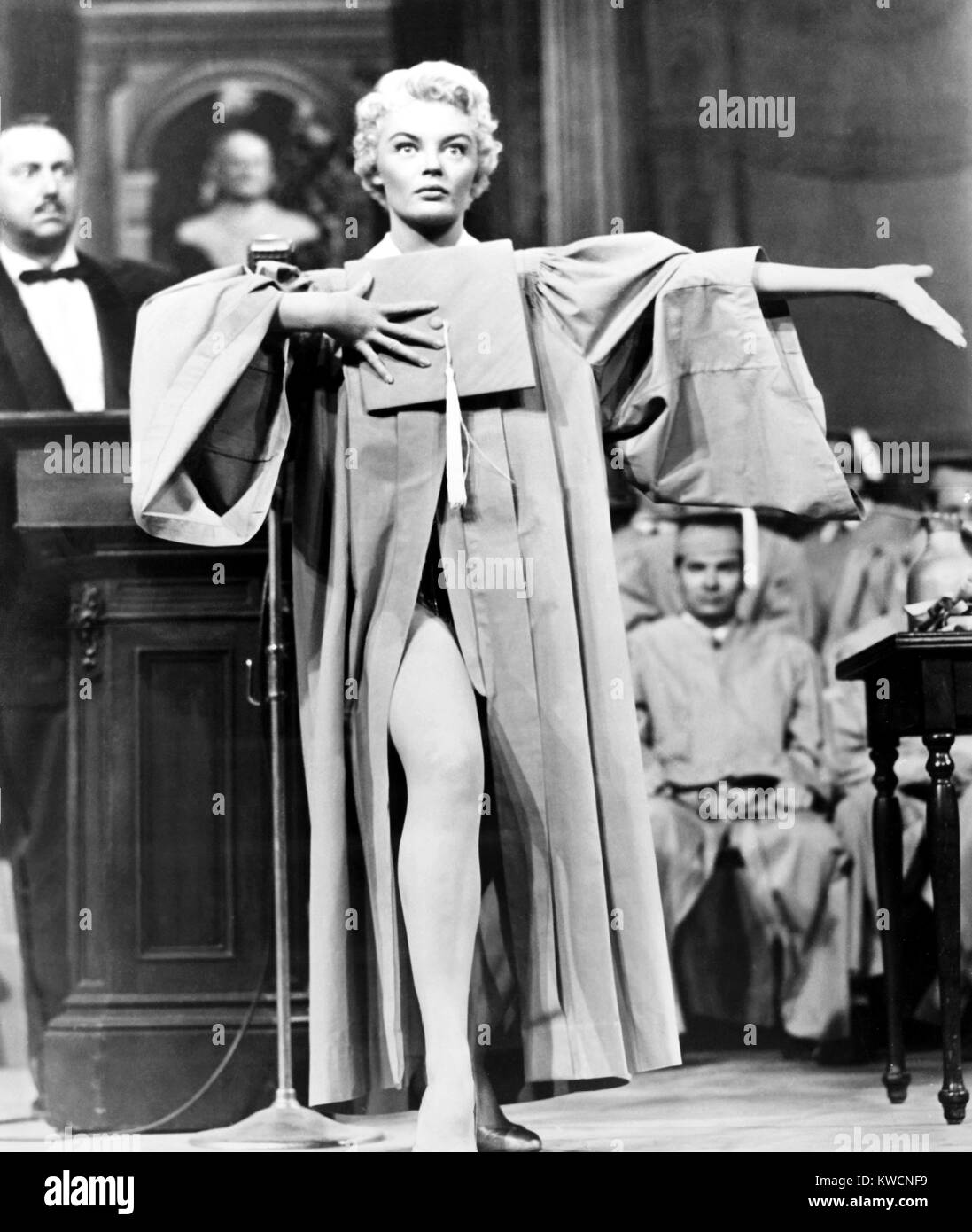 HOW TO BE VERY, VERY POPULAR, Willard Waterman (standing rear), Sheree ...